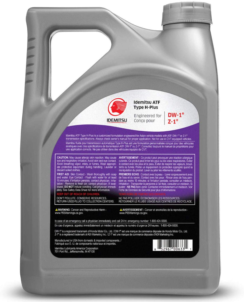 Idemitsu 30040090-95300C020 ATF Type H-Plus Automatic Transmission Flu ...