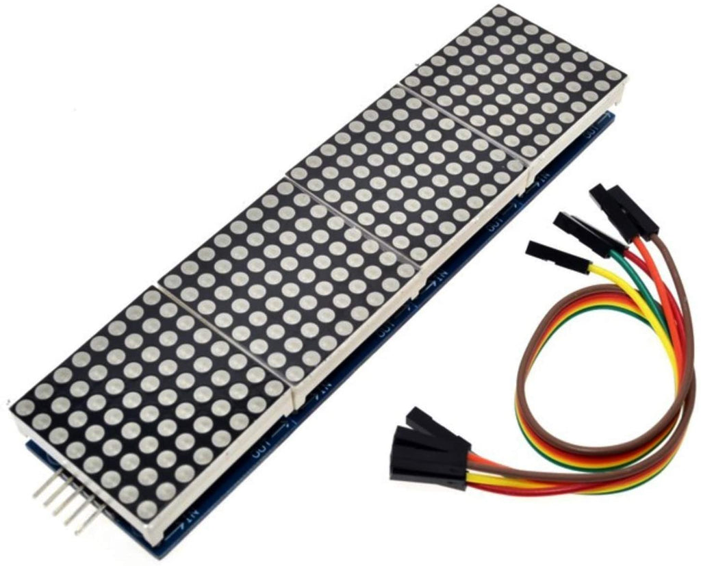 High Display LDTR-WG0221 MAX7219 Microcontroller 4-in-1 Display Dot Ma ...