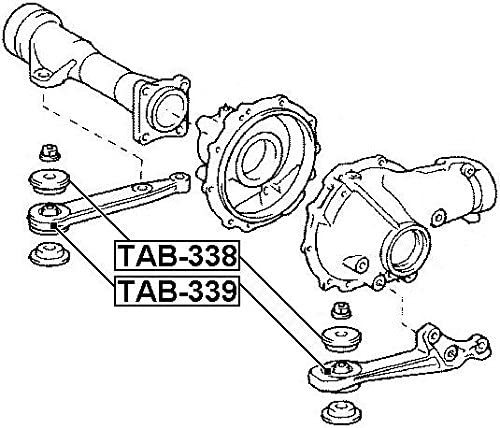 4165304020 - Arm Bushing (for Differential Mount) For Toyota - Febest ...