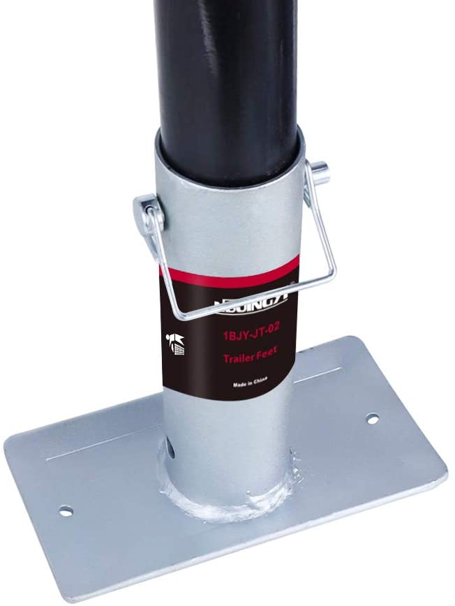 NBJINGYI Tall Trailer Jack Foot Plate 2000LBS Capacity with Pin Base f ...
