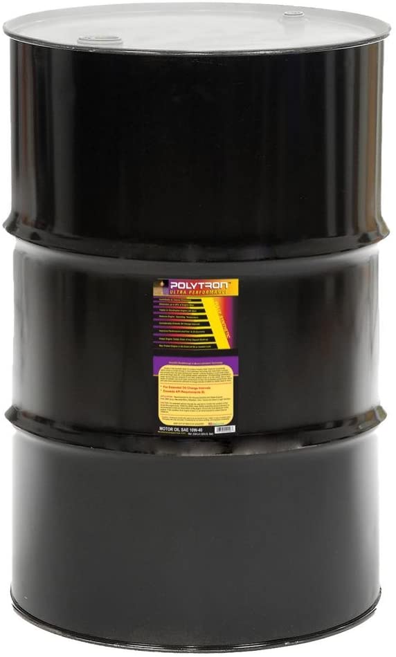 Polytron Full Synthetic 10W-40 Motor Oil 55 Gallon (208L) Drum - Milit ...