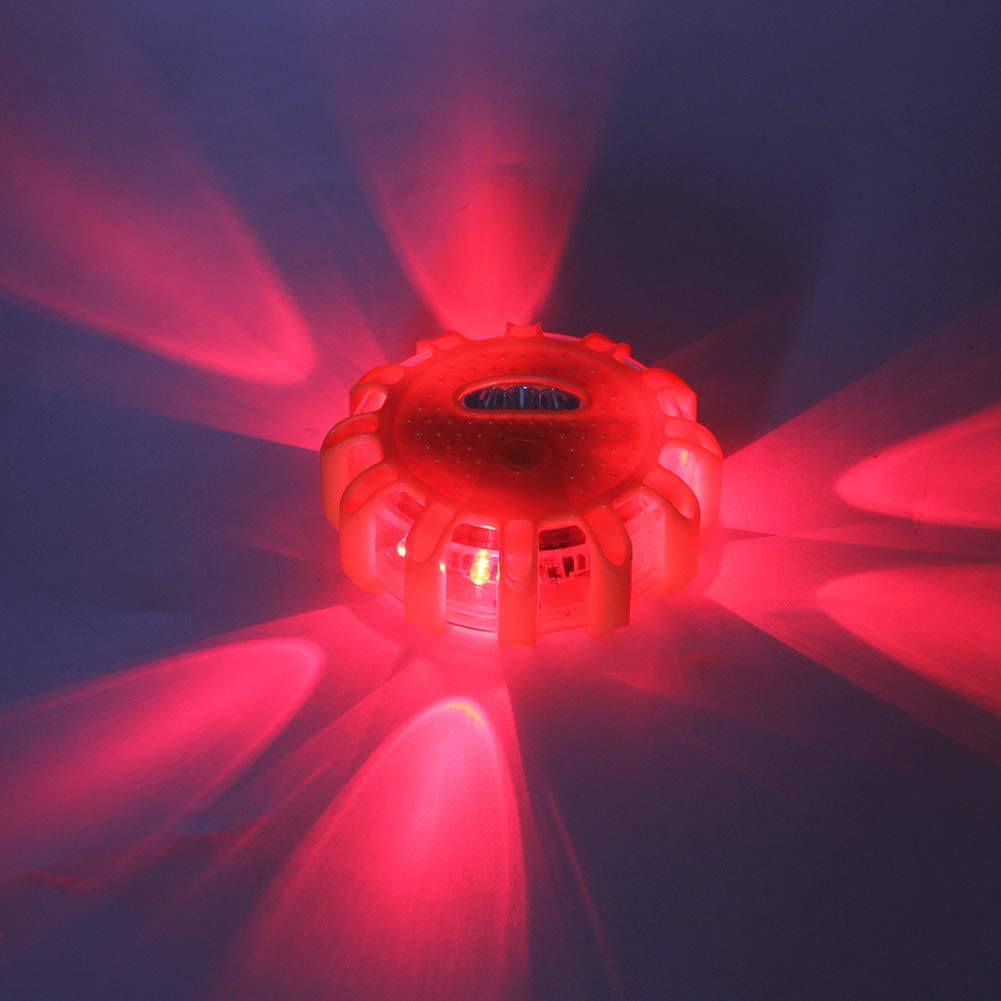Twinkle Star 6 Pack LED Road Flares Flashing Warning Lights Roadside S ...