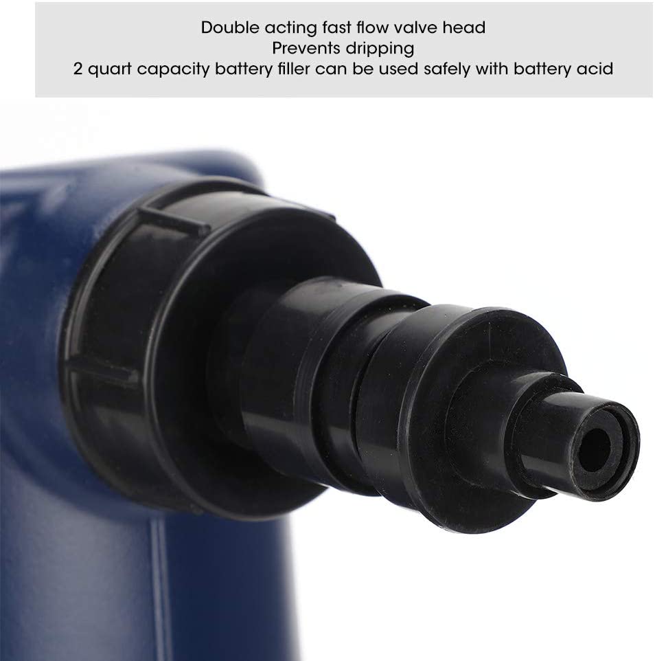 Battery Filler Bottle, 2L Car Battery Filler Lead-Acid Liquid Filling ...