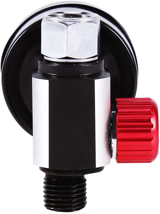 Universal BSP 1/4'' Spray Gun Air Regulator Auto with Pressure Gauge a ...