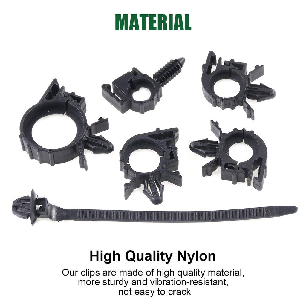 Keadic 56Pcs Car Wire Loom Routing Clips Assortment 6 Different Sizes ...