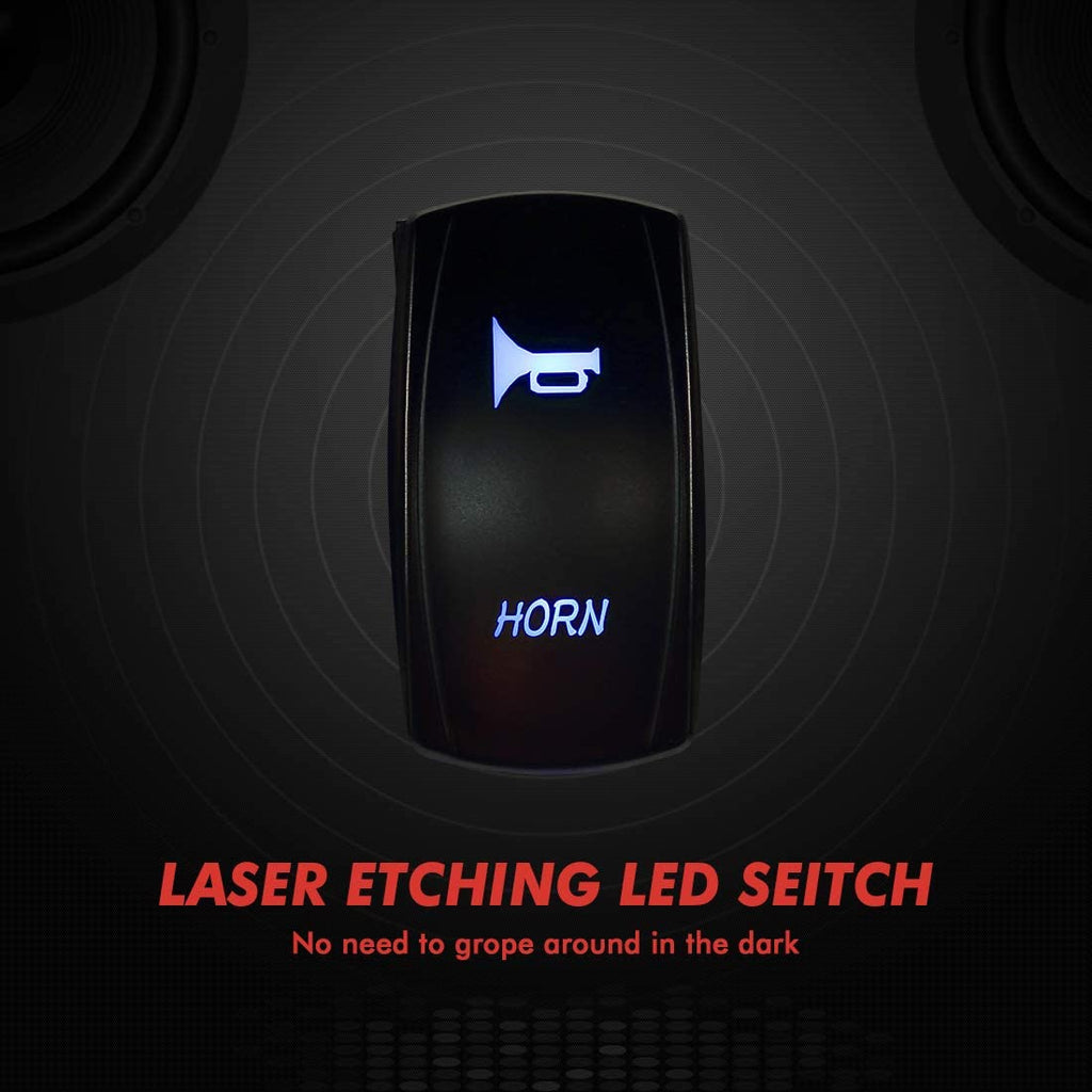 KEMIMOTO Universal UTV Horn Kit RZR Horn Kit UTV Horn Switch Kit Horn ...