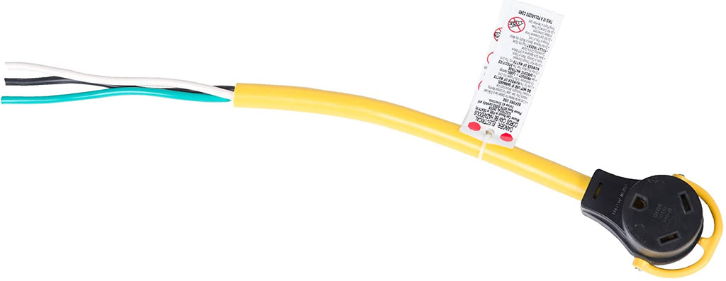 Arcon 14363 Generator Pigtail Power Cord 30-Amp Female to Bare Wire Co ...