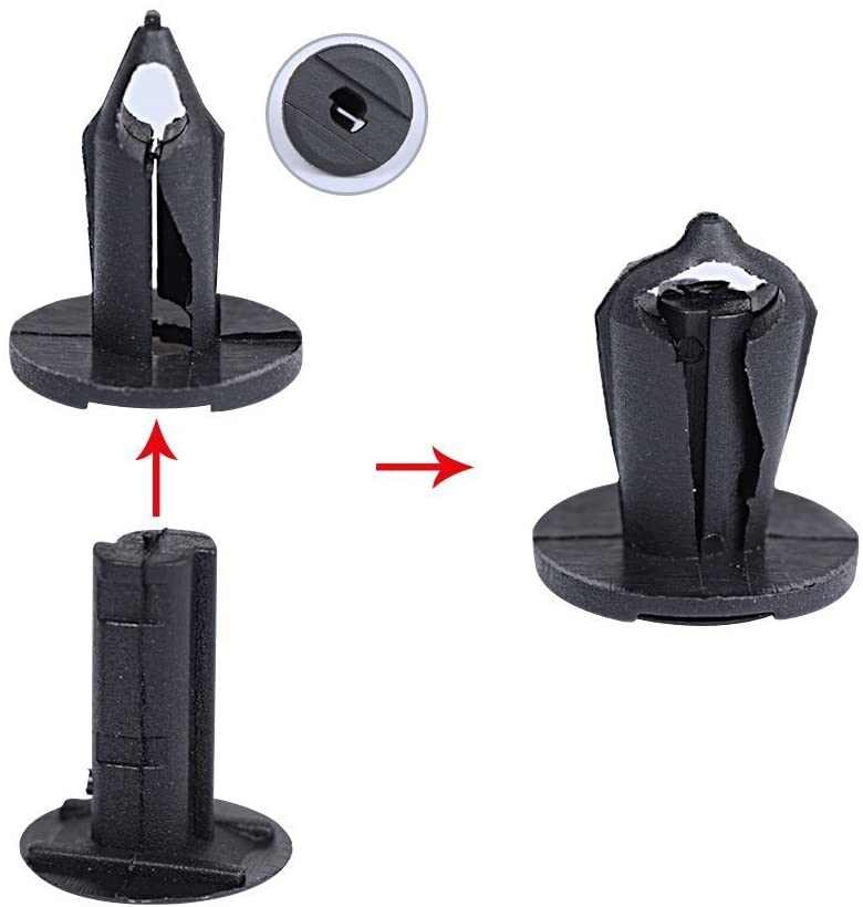 Hooke Road Grill Fastener Retainer Clips Grille Plastic Bolts Tube Hol ...