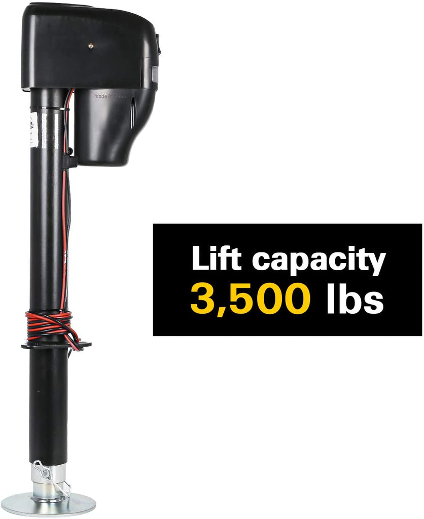Weize Power Tongue Jack 3500 Lb Heavy Duty Electric Trailer Jack Wit