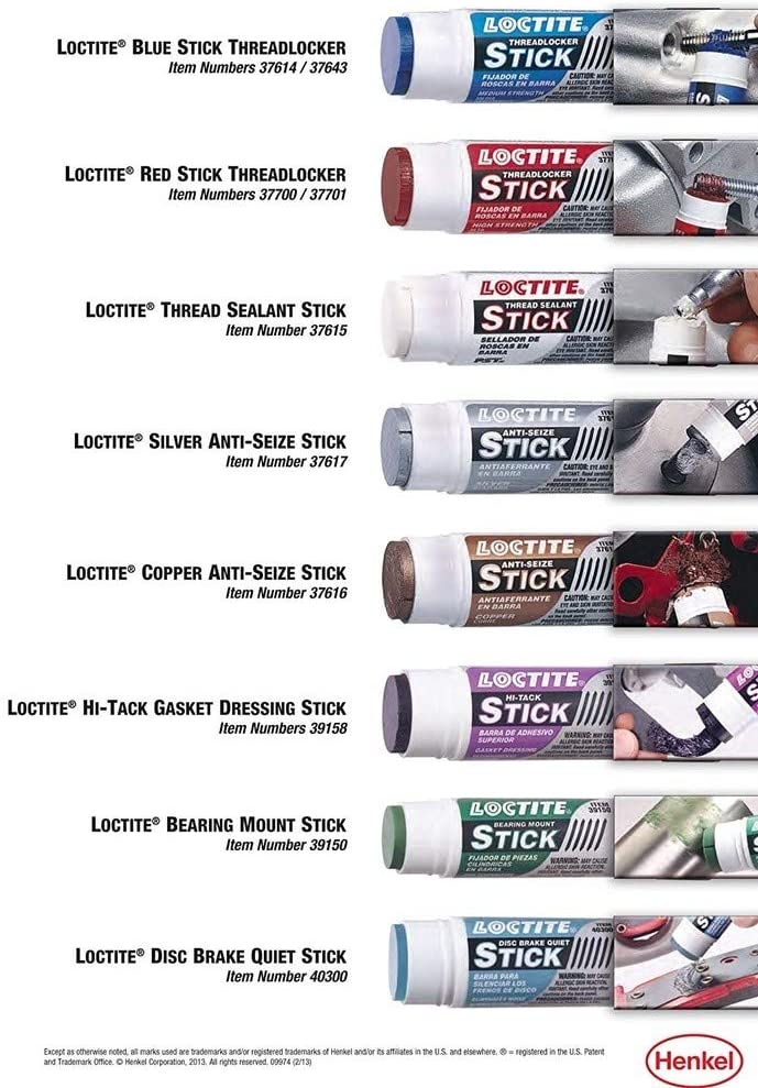 Loctite 506166 (Item 37643) Blue Threadlocker Stick, Medium Strength A ...