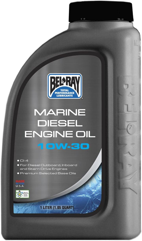 Bel-Ray 99761-BT1-12PK Marine Diesel Engine Oil - 1 Liter Bottle, (Cas ...