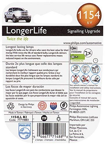 Philips 1154 LongerLife Miniature Bulb, 2 Pack – PartLimit