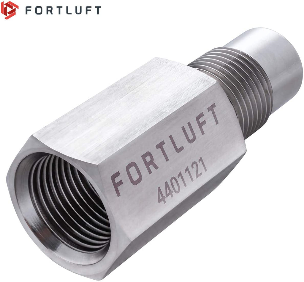 FORTLUFT Exhaust Straight Oxygen Sensor Spacer With Mini Catalytic Con ...