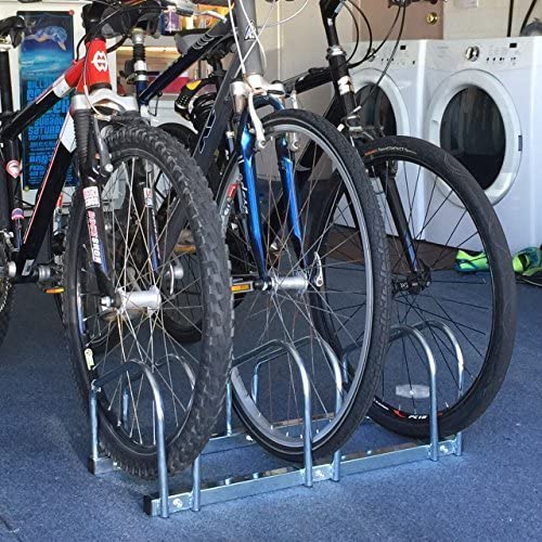 EasyGo Floor Stationary Triple Bike Wheel Rack, Indoor – Outdoor Bike ...