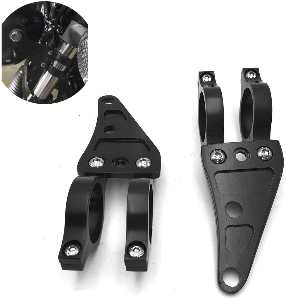 HTTMT MT299-009-BK Black 41mm Turn Signal Clamps Headlight Mount Brack ...