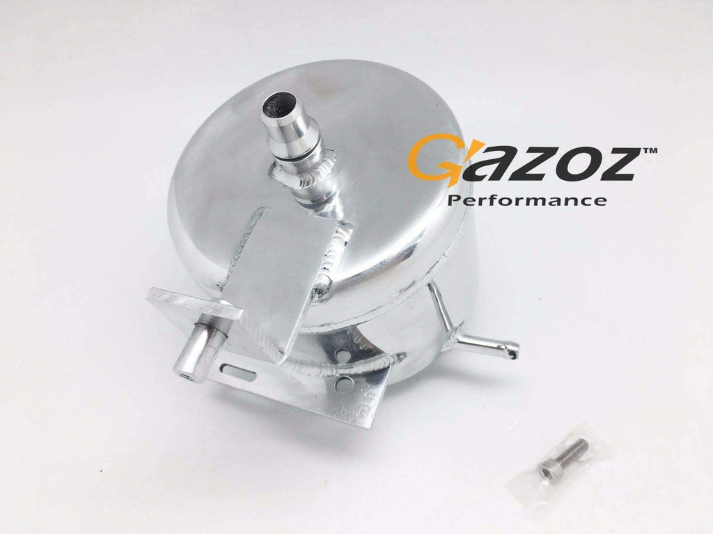 GAZOZ PERFORMANCE Aluminum Radiator Coolant Header Overflow Tank Fits ...