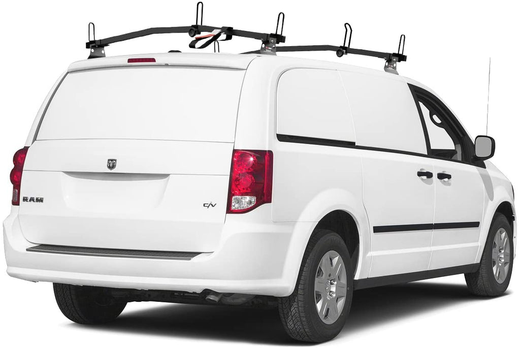 Vantech Universal Steel M3000 Ladder roof Van Rack w/ 60" Angled Bars ...
