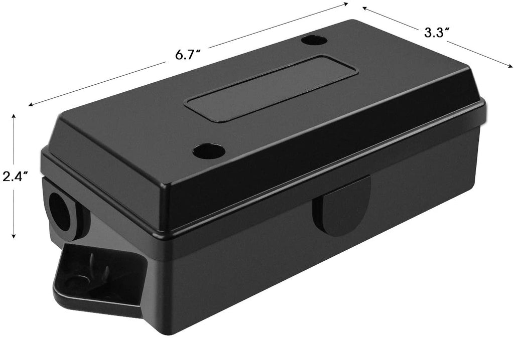 Nilight - 50048R 7 Way Electrical Trailer Junction Box 7 Gang Trailer ...