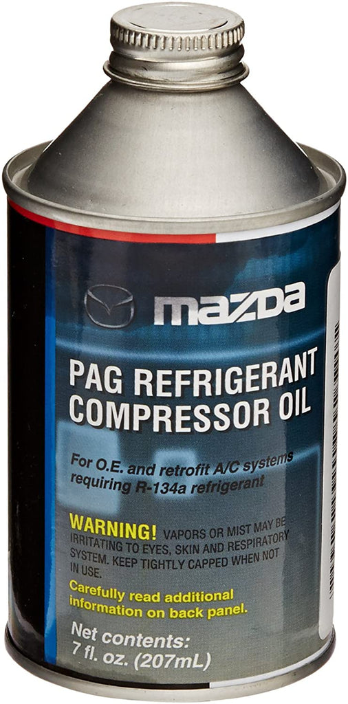 Genuine Mazda Fluid (0000-77-540E-20) R134a PAG Compressor Oil - 7 oz ...