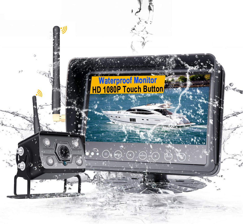 Yakry Y34 HD 1080P Wireless Rear View Camera with 7 Inch Monitor for R ...