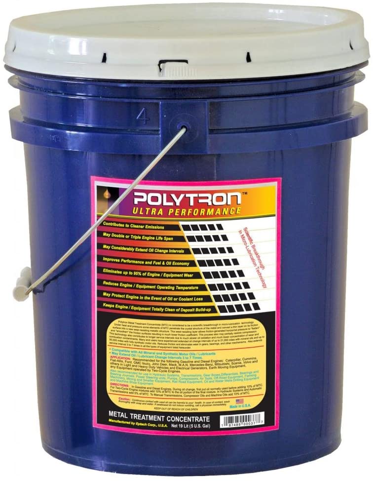 Polytron Metal Treatment Concentrate Oil Additive (MTC) 1/2 Qt (16oz/4 ...