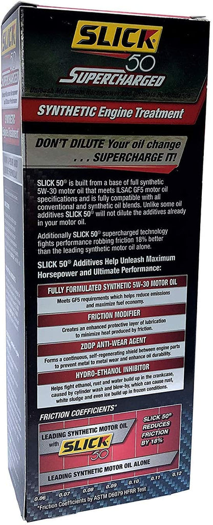 Slick 50 SL-750001 Supercharged Full Synthetic Engine Treatment, 15 fl ...