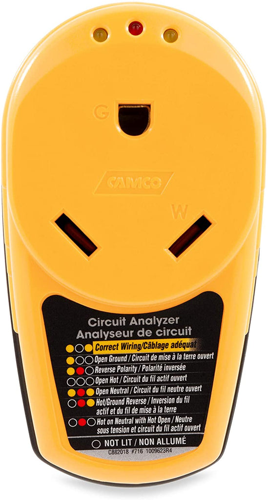 Camco Adapter PowerDefender Circuit Analyzer with Integrated Surge Pro ...
