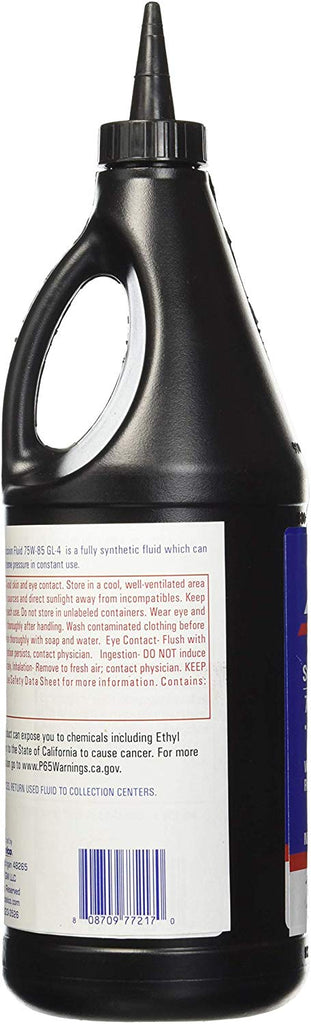 Genuine GM Fluid (12346190) 75W-85 GL-4 Synthetic Manual Transmission ...