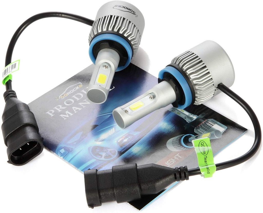 VoRock8 R2 COB H11 H8 H9 H16 8000 Lumens Led Headlight Conversion Kit ...