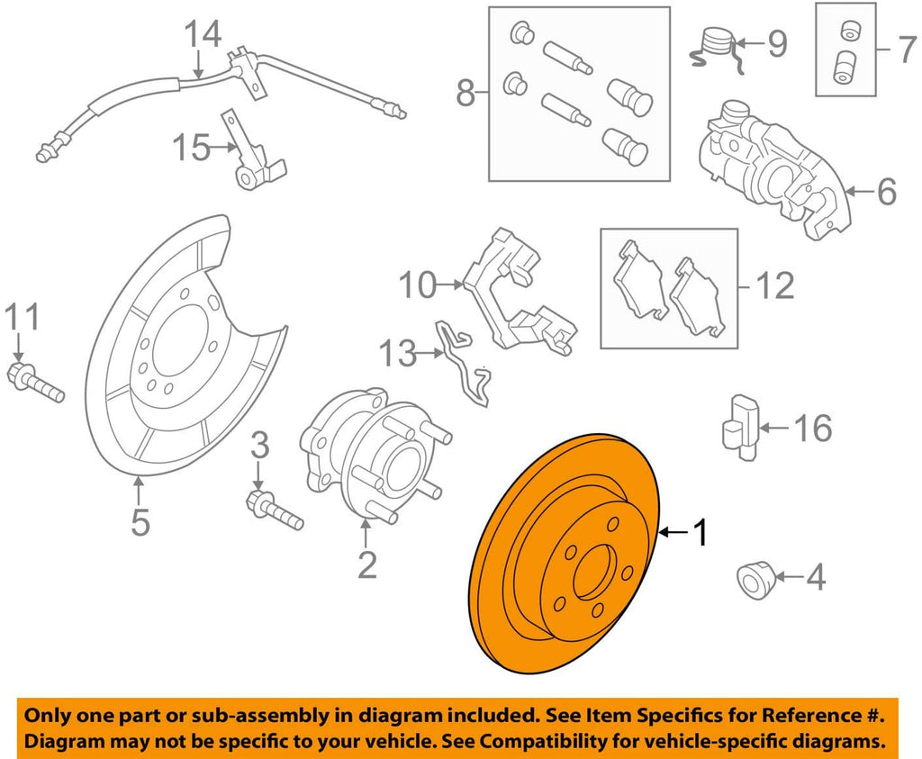 Ford CV6Z-2C026-C - Rotor Assembly Brake – PartLimit