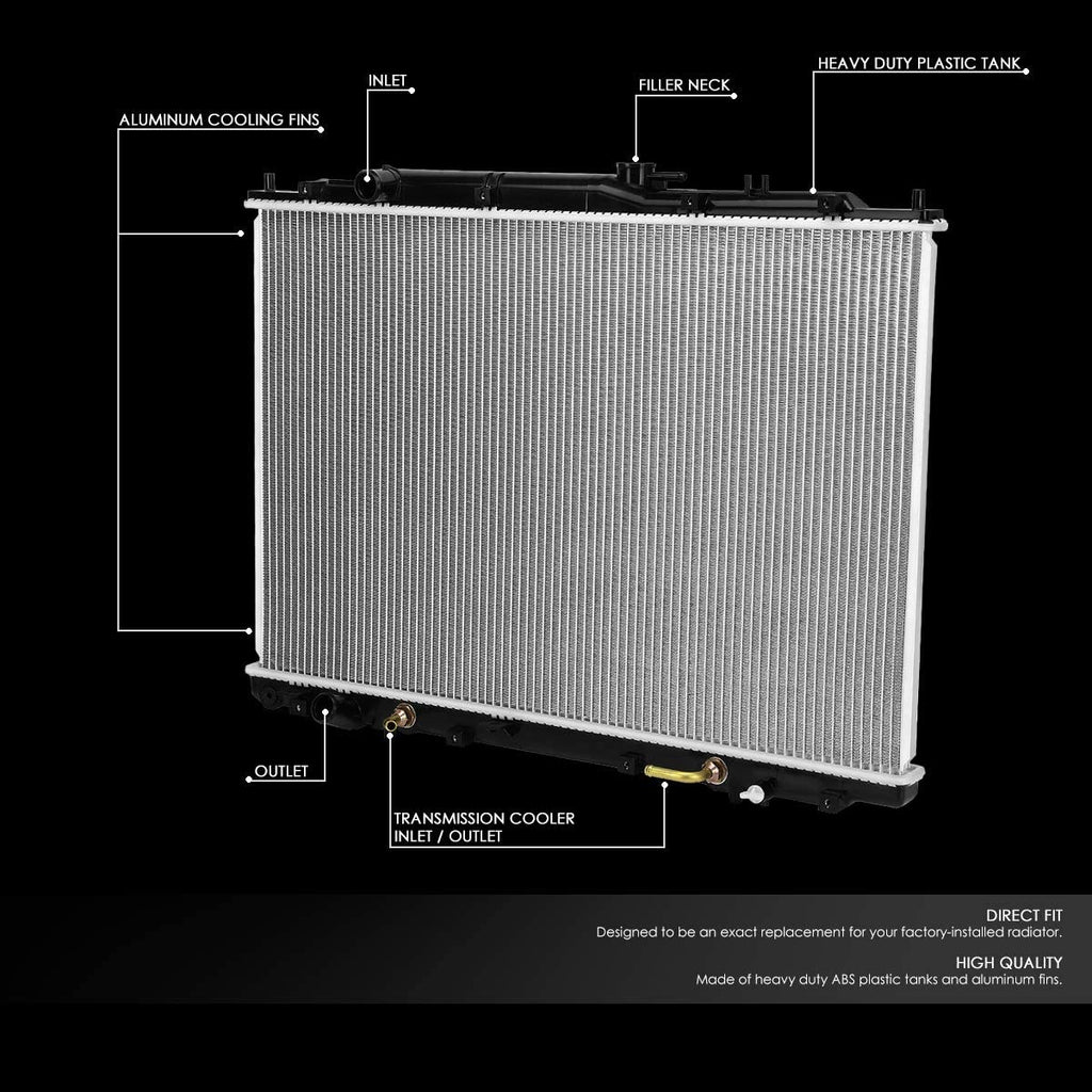 DNA Motoring OEM-RA-2740 2740 OE Style Bolt-On Aluminum Core Radiator ...