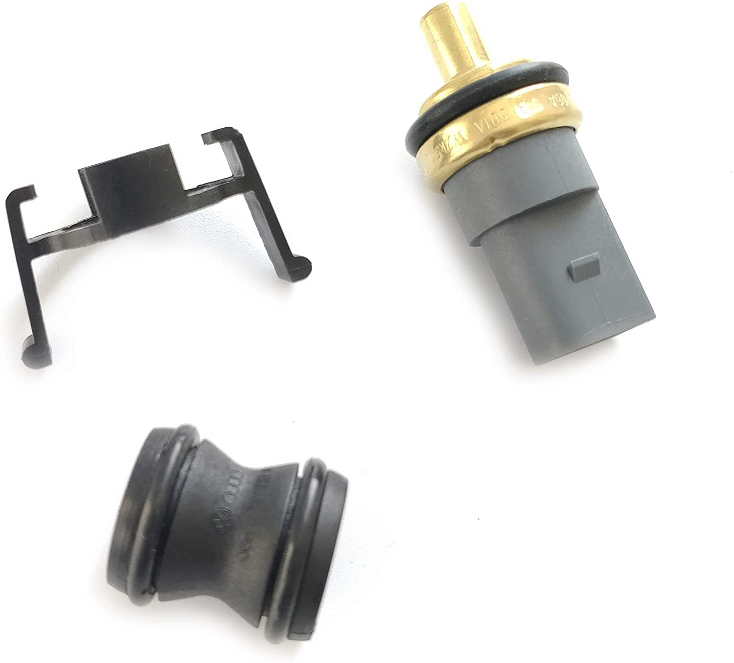 Coolant Temp Sensor W/Retainer Spring + Cooler Union For 2009-2017 A3 ...