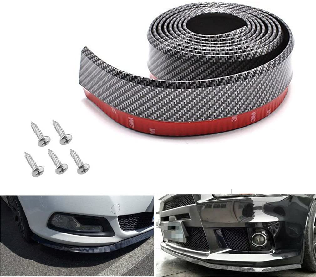 Bigetaige Universal Front Bumper Spoiler, 8.2ft/250cm Universal Carbon ...