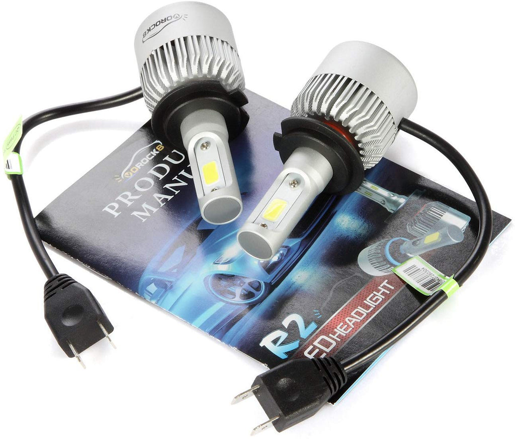 VoRock8 R2 COB H7 8000LM Led Headlight Conversion Kit,High Beam Low Be ...