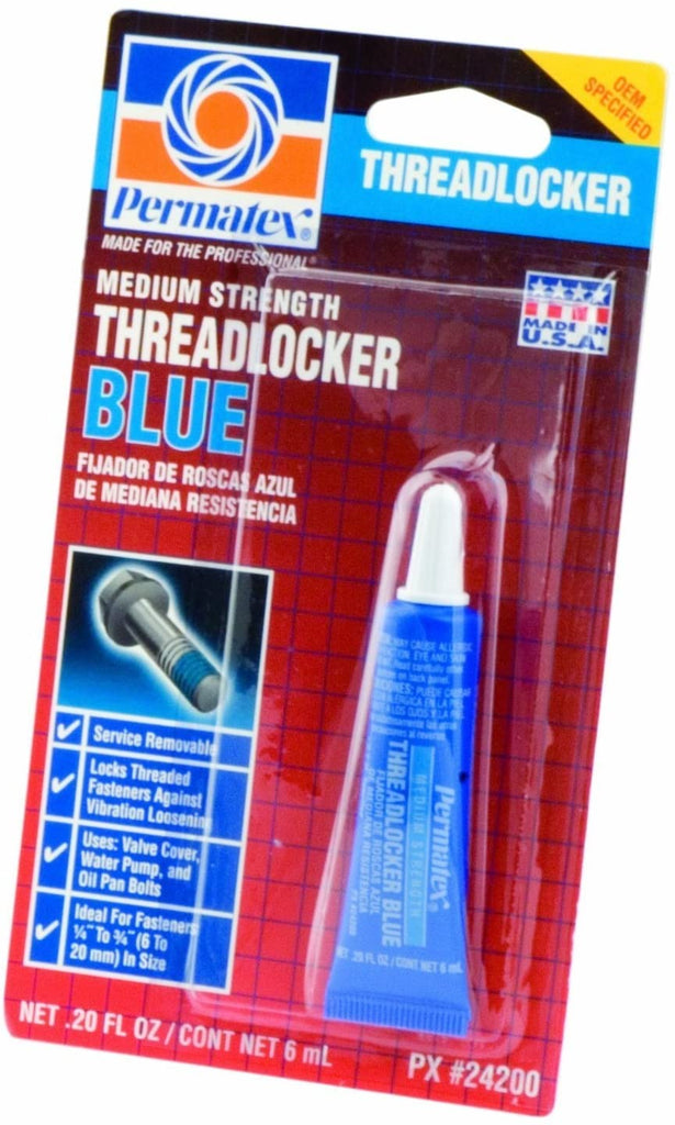 Permatex 24200 Medium Strength Threadlocker Blue, 6 ml 2 Pack – PartLimit