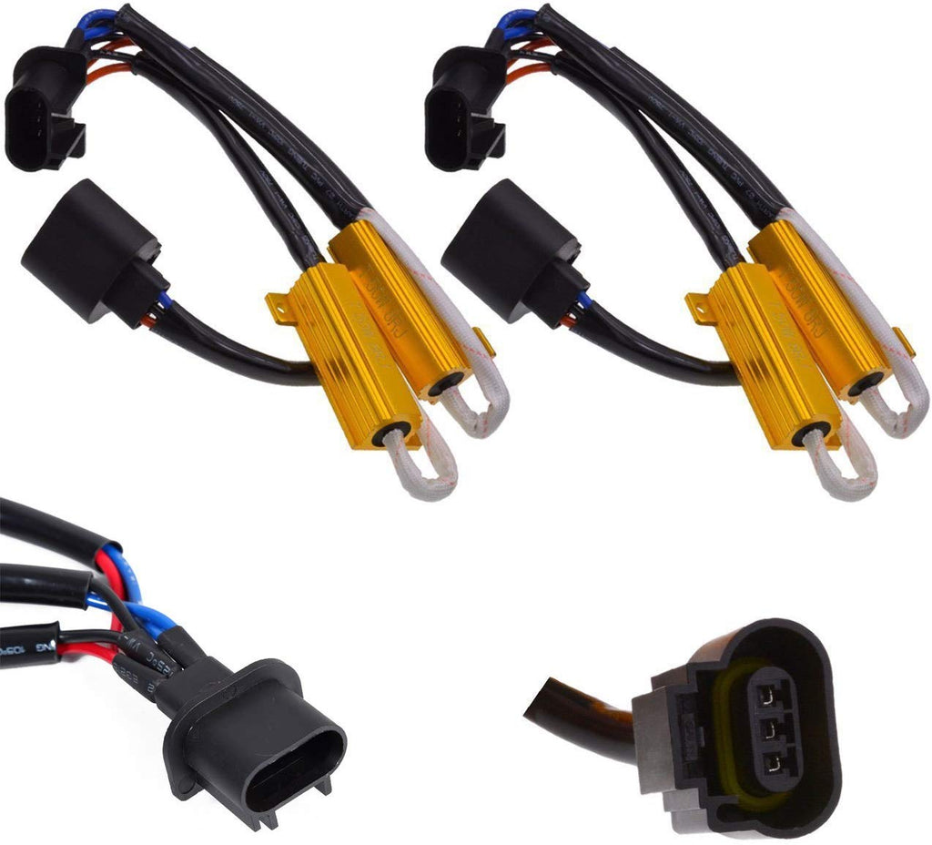 FOORDAY 50W 8ohm H13 Double Resistance Line Led Load Resistors Connect ...