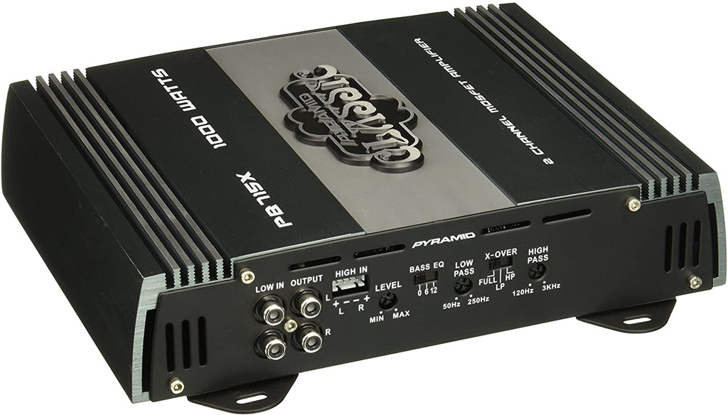 Pyramid PB715X 1000 Watts 2 Channel Bridgeable Car Amplifier (Standard ...