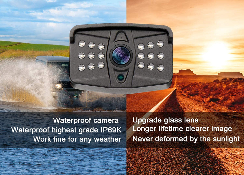 AMTIFO A4 HD 1080P Digital Wireless 4 Backup Cameras with 7'' Monitor ...