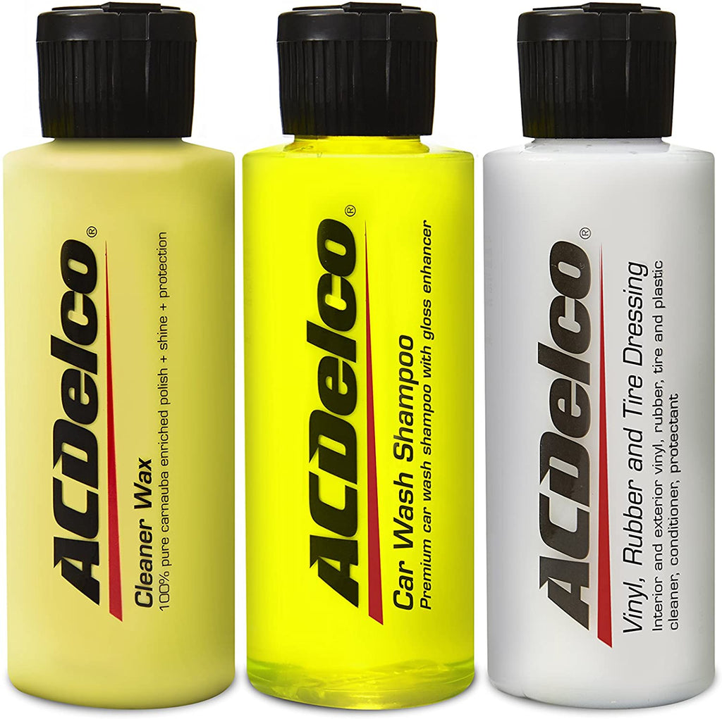 ACDelco 10-8074 Vehicle Cleaning Kit with Car Wash Shampoo, Cleaner Wa ...