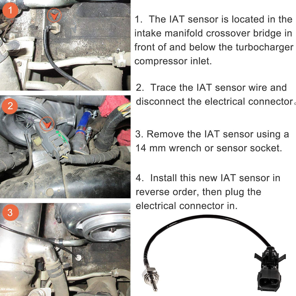 97381182 Intake Air Temperature Sensor Alt. For GM Duramax 2006-2010 L ...