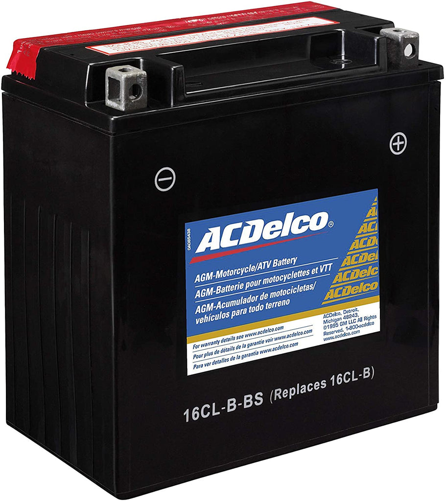 ACDelco ATX16CLBBS Specialty AGM Powersports JIS 16CL-B-BS Battery ...