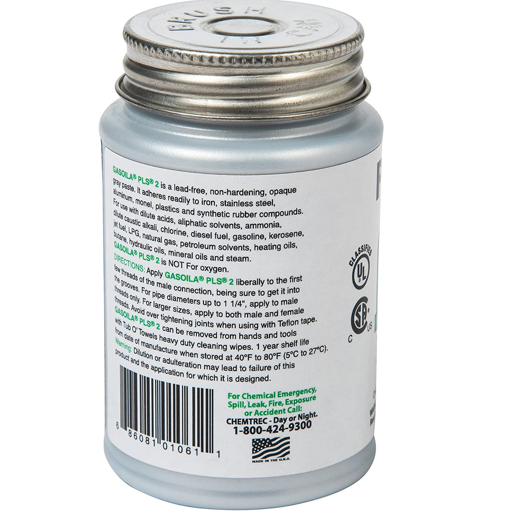 Gasoila PLS2 Premium Pipe Thread and Gasket Sealer, -100 to 600 Degree ...
