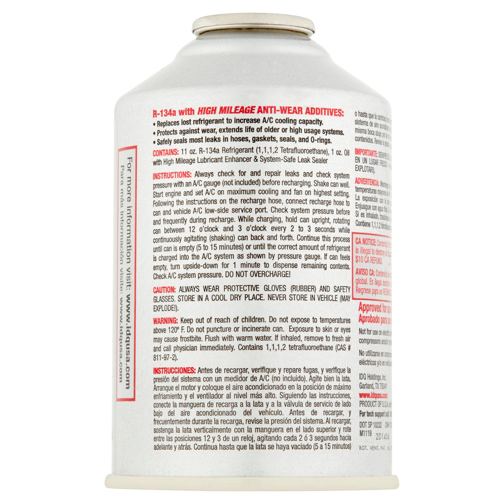 Interdynamics High Mileage Vehicle R-134a Refrigerant (12 oz) – PartLimit
