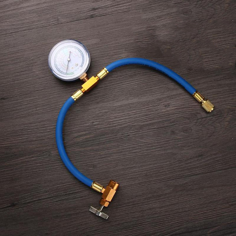 R134A to R12 R22 Refrigerant Recharge Hose Pipe with Can Tap Pressure ...