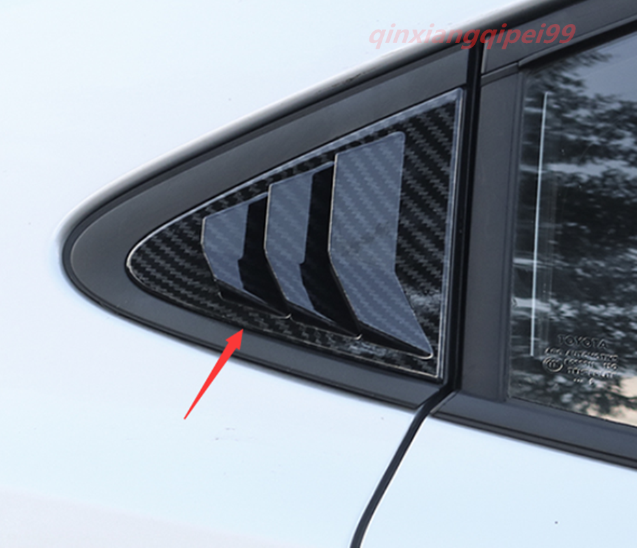 Carbon Fiber Style Side Vent Window Scoop Cover For Toyota Corolla 201 ...