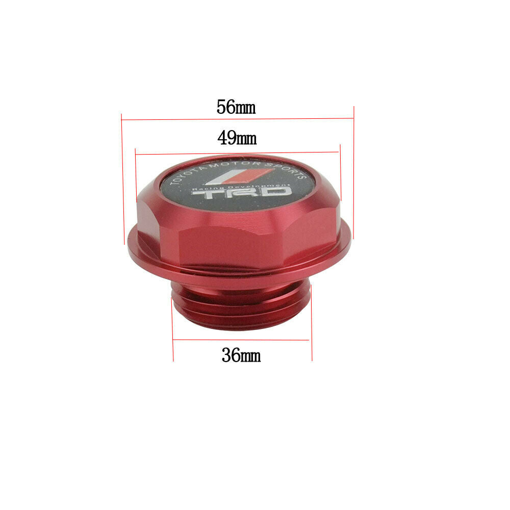 RED JDM FORGED Aluminium OIL FILLER CAP TOYOTA COROLLA SUPRA GT86 CELI ...