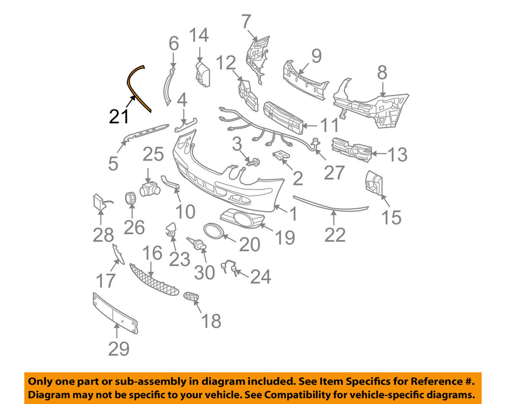MERCEDES OEM 07-09 E350 Front Bumper-Chrome Strip Right 2118852421 ...