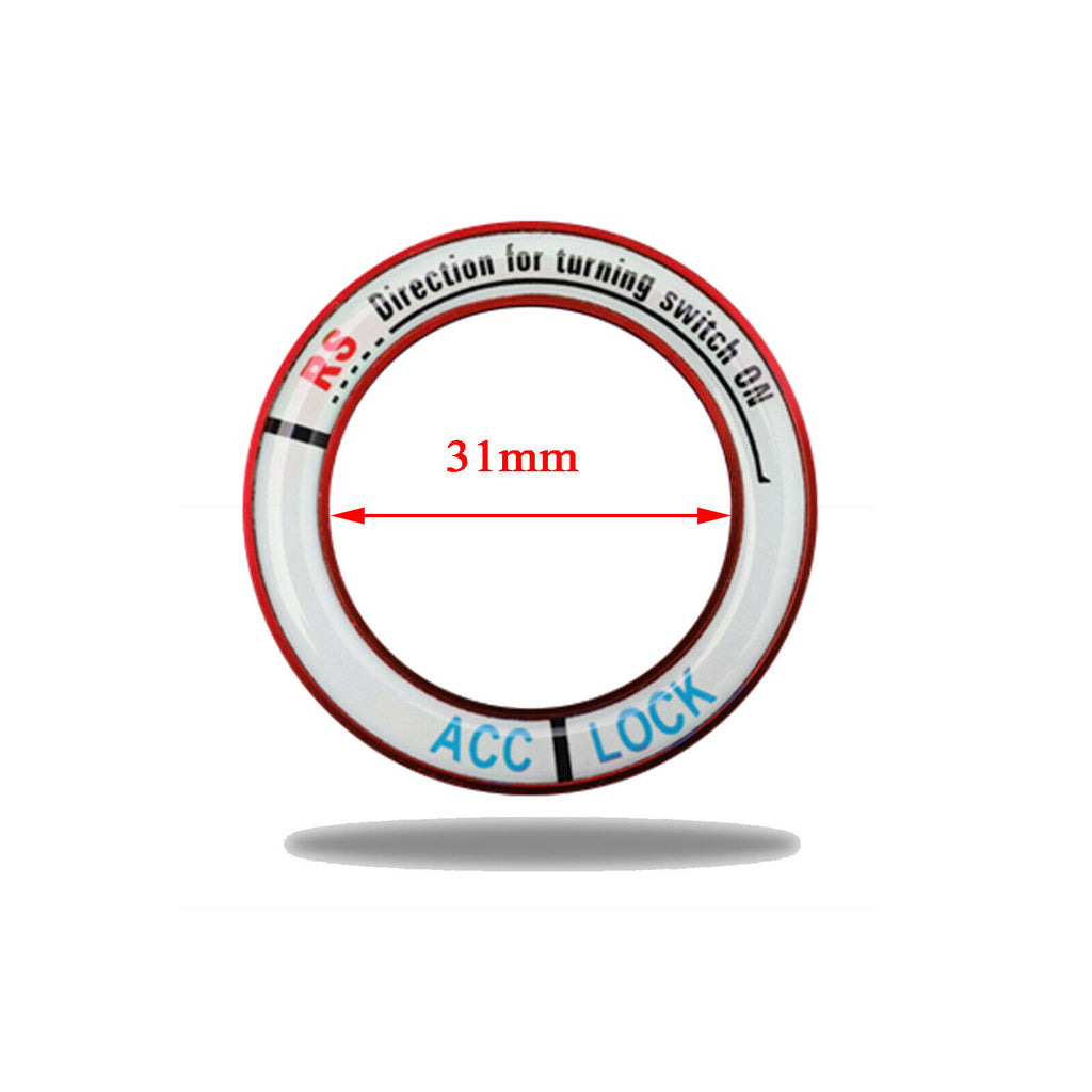 Nightglow Car Interior Ignition Engine Start Stop Push Button Decal St ...