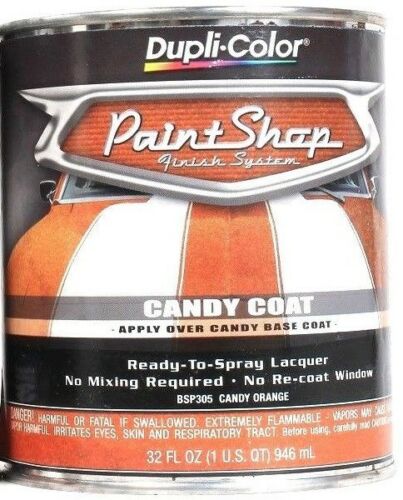 1 Dupli Color BSP305 Paint Shop 32 Oz Candy Coat Orange No Mix Ready T ...